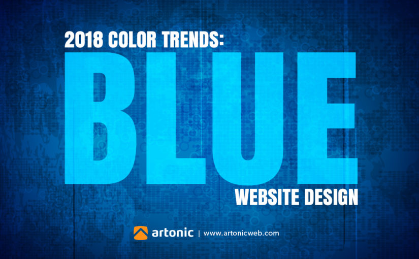 2018 Color Trends: Blue Website Design - Artonic